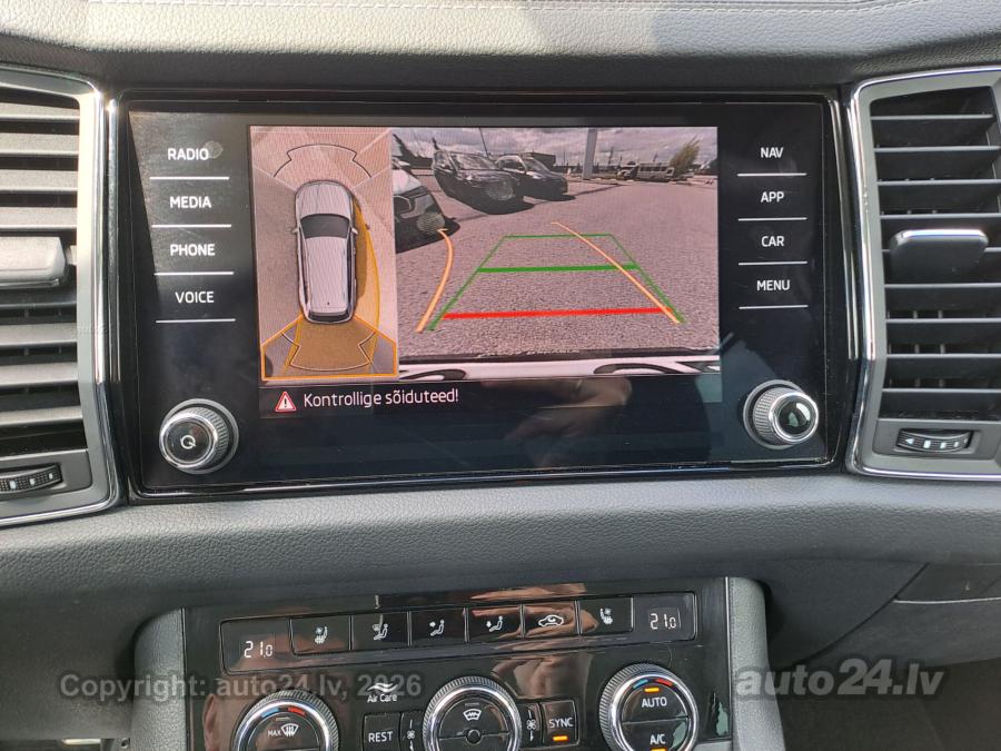 Белый Шкода Kodiaq 2023 в Тарту, объемом двигателя 2.00 л и пробегом 44 тыс. км за 35800 €, фото 8 на AUTOMOTO.COM.LV