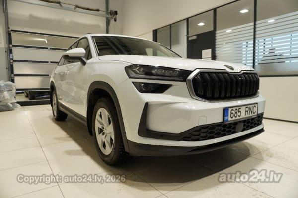 White Skoda Kodiaq 2024 in Tallinn, with an engine capacity of 1.50 L and mileage of 27 thousand km for 34500 €, photo 4 on AUTOMOTO.COM.LV