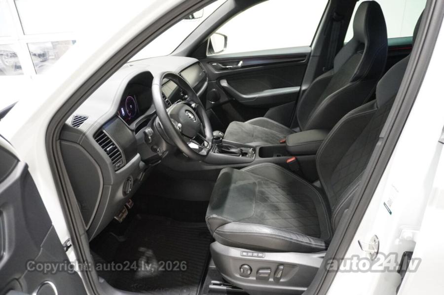 White Skoda Kodiaq 2024 in Tallinn, with an engine capacity of 2.00 L and mileage of 53 thousand km for 38500 €, photo 16 on AUTOMOTO.COM.LV