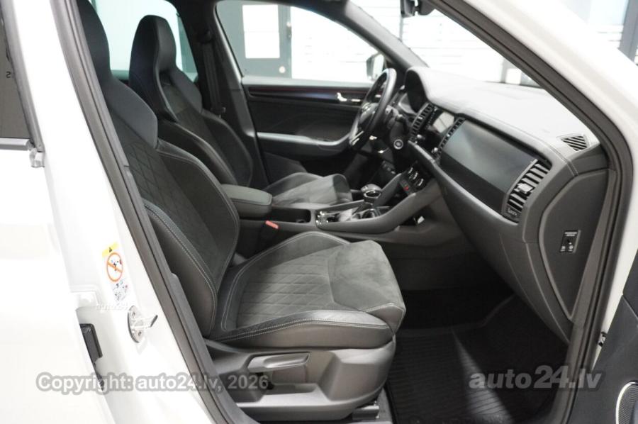 White Skoda Kodiaq 2024 in Tallinn, with an engine capacity of 2.00 L and mileage of 53 thousand km for 38500 €, photo 17 on AUTOMOTO.COM.LV