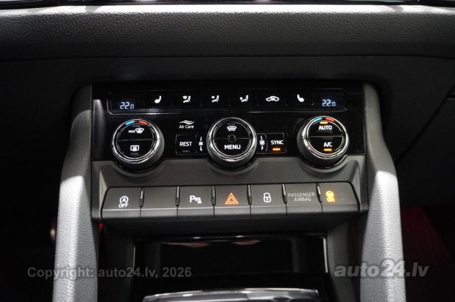 White Skoda Kodiaq 2024 in Tallinn, with an engine capacity of 2.00 L and mileage of 53 thousand km for 38500 €, photo 19 on AUTOMOTO.COM.LV