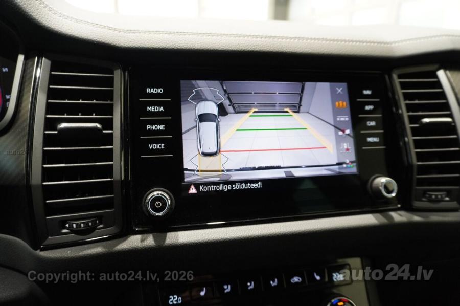 White Skoda Kodiaq 2024 in Tallinn, with an engine capacity of 2.00 L and mileage of 53 thousand km for 38500 €, photo 21 on AUTOMOTO.COM.LV