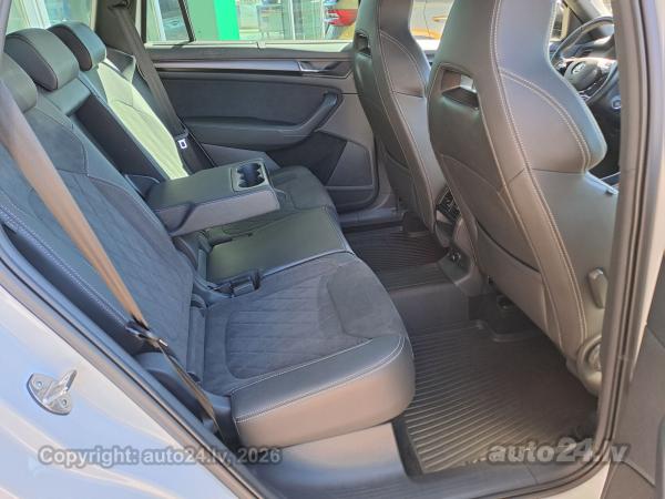 White Skoda Kodiaq 2024 in Tartu, with an engine capacity of 2.00 L and mileage of 69 thousand km for 37400 €, photo 6 on AUTOMOTO.COM.LV