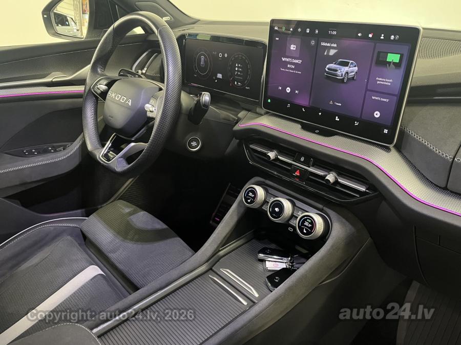 White Skoda Kodiaq 2024 in Tallinn, with an engine capacity of 2.00 L and mileage of 22 thousand km for 46900 €, photo 18 on AUTOMOTO.COM.LV