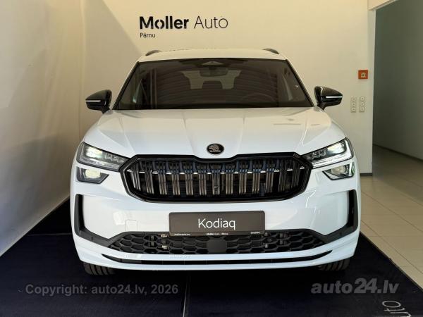 White Skoda Kodiaq 2026 in Parnu, with an engine capacity of 1.50 L and mileage of 0 thousand km for 47990 €, photo 3 on AUTOMOTO.COM.LV