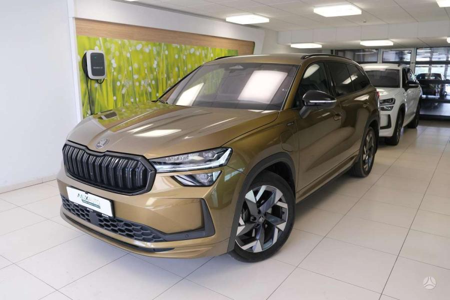 Yellow Skoda Kodiaq 2025 in Vilnius, with an engine capacity of 1.50 L and mileage of 41 thousand km for 38900 €, photo 1 on AUTOMOTO.COM.LV