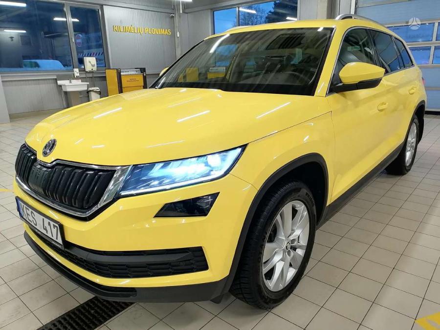 Dzeltens Skoda Kodiaq 2018 Viļņa, ar dzinēja tilpumu 1.97 L un nobraukumu 133 tūkst. km par 17700 €, foto 1 vietnē AUTOMOTO.COM.LV