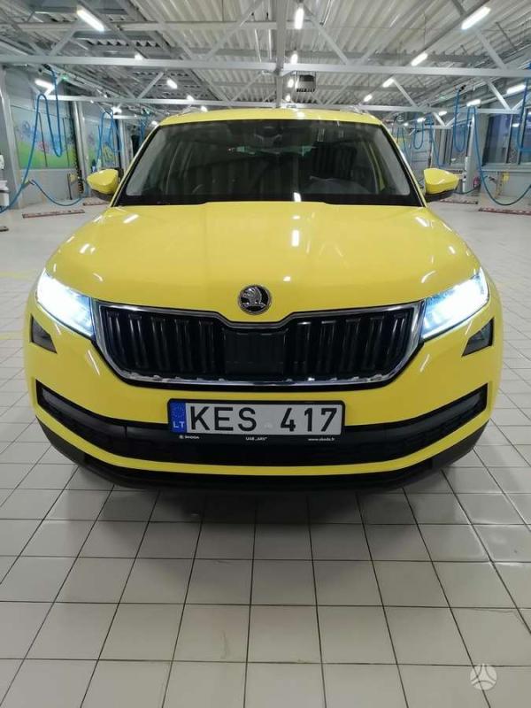 Dzeltens Skoda Kodiaq 2018 Viļņa, ar dzinēja tilpumu 1.97 L un nobraukumu 133 tūkst. km par 17700 €, foto 2 vietnē AUTOMOTO.COM.LV