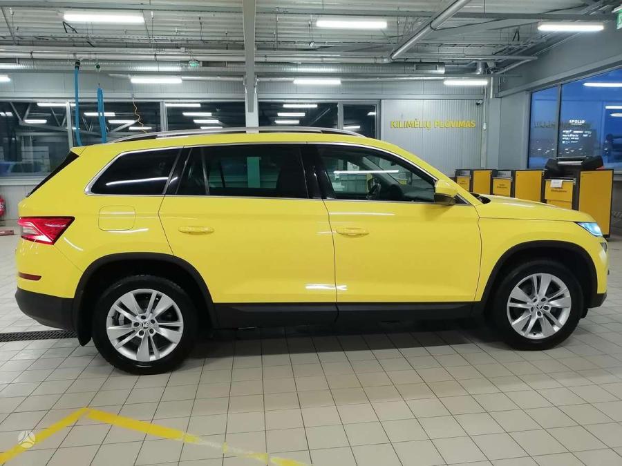 Dzeltens Skoda Kodiaq 2018 Viļņa, ar dzinēja tilpumu 1.97 L un nobraukumu 133 tūkst. km par 17700 €, foto 7 vietnē AUTOMOTO.COM.LV