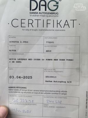 Black Skoda Octavia 2014 in Jurbarkas, with an engine capacity of 2.00 L and mileage of 266 thousand km for 5950 €, photo 24 on AUTOMOTO.COM.LV