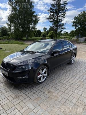 Black Skoda Octavia 2015 in Riga, with an engine capacity of 2.00 L and mileage of 302 thousand km for 9900 €, photo  on AUTOMOTO.COM.LV