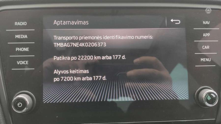 Черный Шкода Октавия 2019 в Таураге, объемом двигателя 1.60 л и пробегом 311 тыс. км за 7999 €, фото 22 на AUTOMOTO.COM.LV