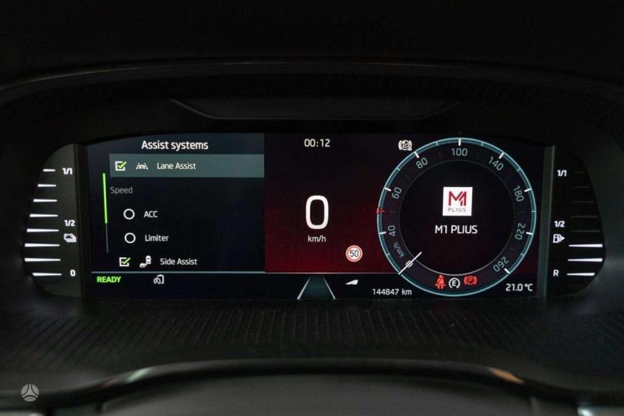 Black Skoda Octavia 2021 in Vilnius, with an engine capacity of 1.40 L and mileage of 145 thousand km for 22500 €, photo 12 on AUTOMOTO.COM.LV