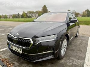 Black Skoda Octavia 2024 in Riga, with an engine capacity of 1.50 L and mileage of 38 thousand km for 21700 €, photo 1 on AUTOMOTO.COM.LV