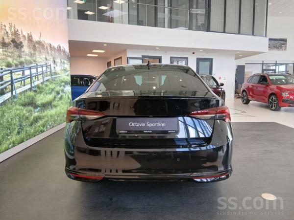 Black Skoda Octavia 2026 in Riga, with an engine capacity of 2.00 L and mileage of 0 thousand km for 33560 €, photo 5 on AUTOMOTO.COM.LV