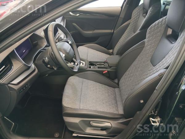Black Skoda Octavia 2026 in Riga, with an engine capacity of 2.00 L and mileage of 0 thousand km for 33560 €, photo 9 on AUTOMOTO.COM.LV