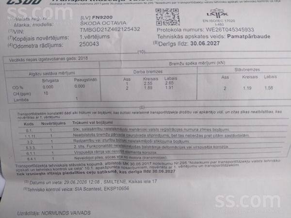 Melns Skoda Octavia 2006 Valka, ar dzinēja tilpumu 2.00 L un nobraukumu 250 tūkst. km par 2500 €, foto 6 vietnē AUTOMOTO.COM.LV