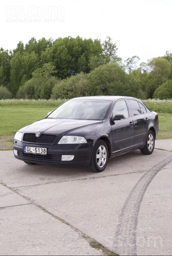 Black Skoda Octavia 2007 in Riga, with an engine capacity of 2.00 L and mileage of 224 thousand km for 1950 €, photo 1 on AUTOMOTO.COM.LV