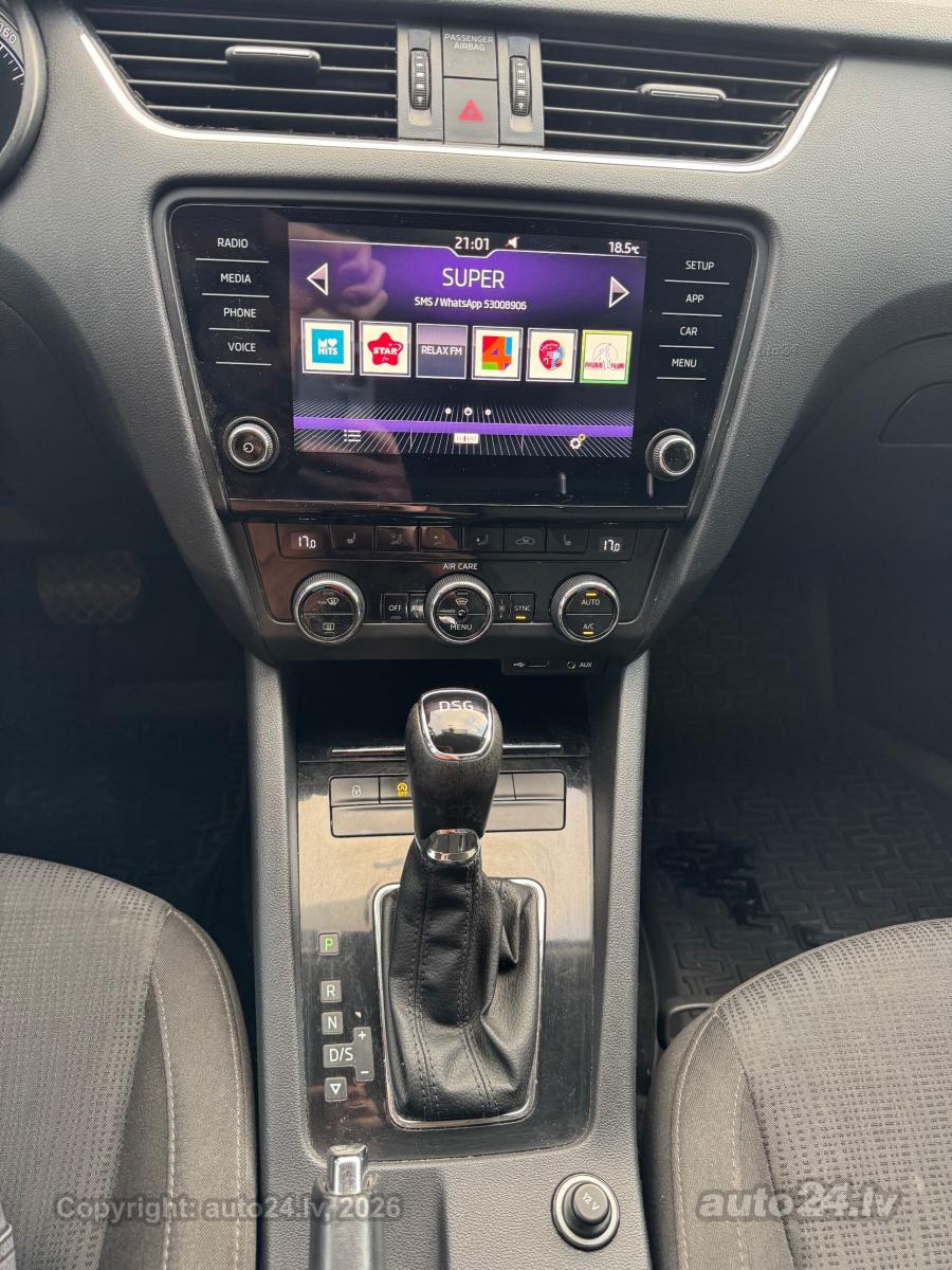 Black Skoda Octavia 2017 in Tallinn, with an engine capacity of 1.40 L and mileage of 216 thousand km for 10100 €, photo 11 on AUTOMOTO.COM.LV