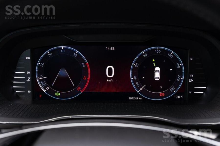 Black Skoda Octavia 2022 in Riga, with an engine capacity of 1.00 L and mileage of 101 thousand km for 14950 €, photo 21 on AUTOMOTO.COM.LV
