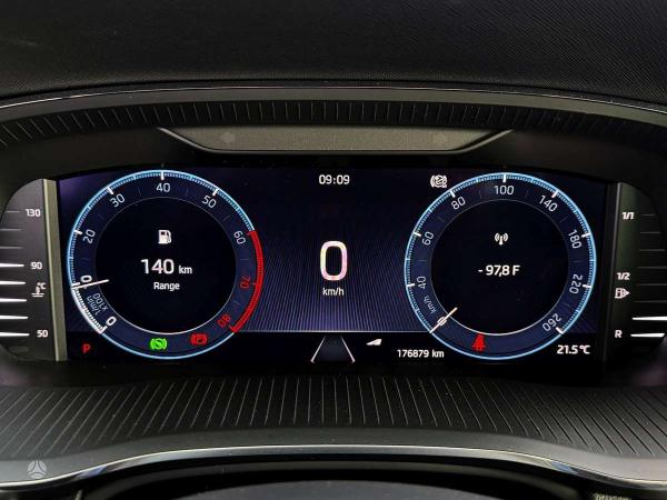 Black Skoda Octavia 2023 in Kaunas, with an engine capacity of 1.50 L and mileage of 175 thousand km for 16900 €, photo 7 on AUTOMOTO.COM.LV
