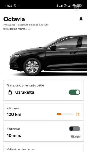 Черный Шкода Октавия 2024 в Клайпеда, объемом двигателя 1.00 л и пробегом 93 тыс. км за 20800 €, фото 40 на AUTOMOTO.COM.LV