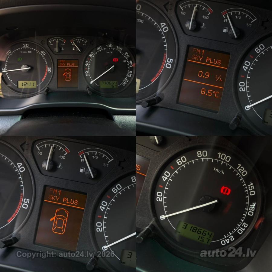 Black Skoda Octavia 2004 in Viljandi, with an engine capacity of 1.90 L and mileage of 318 thousand km for 3790 €, photo 16 on AUTOMOTO.COM.LV