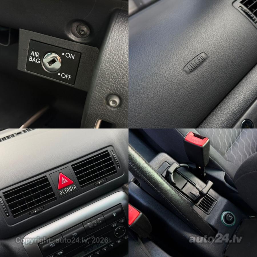 Black Skoda Octavia 2004 in Viljandi, with an engine capacity of 1.90 L and mileage of 318 thousand km for 3790 €, photo 18 on AUTOMOTO.COM.LV