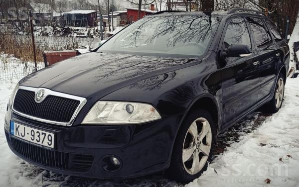 Black Skoda Octavia 2005 in Daugavpils, with an engine capacity of 2.00 L and mileage of 218 thousand km for 2700 €, photo 1 on AUTOMOTO.COM.LV