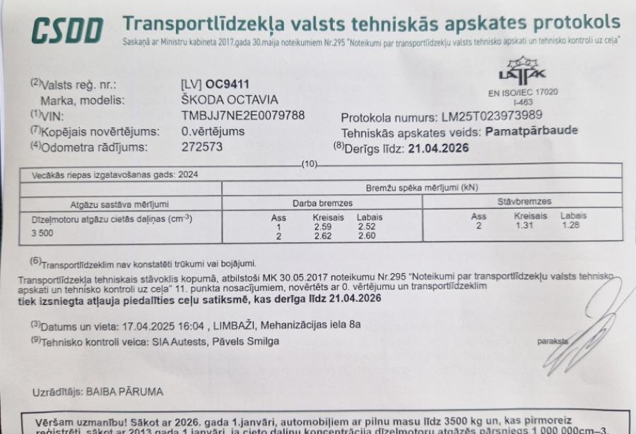 Melns Skoda Octavia 2013 Rīga, ar dzinēja tilpumu 2.00 L un nobraukumu 272 tūkst. km par 7750 €, foto 34 vietnē AUTOMOTO.COM.LV