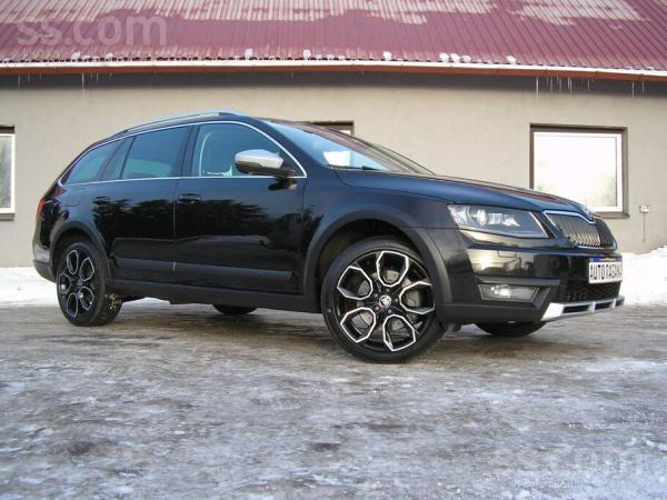 Black Skoda Octavia 2014 in Riga, with an engine capacity of 2.00 L and mileage of 0 thousand km for 10990 €, photo 1 on AUTOMOTO.COM.LV