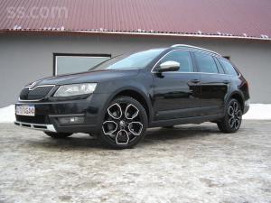 Black Skoda Octavia 2014 in Riga, with an engine capacity of 2.00 L and mileage of 0 thousand km for 10990 €, photo 2 on AUTOMOTO.COM.LV