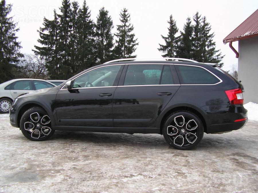 Black Skoda Octavia 2014 in Riga, with an engine capacity of 2.00 L and mileage of 0 thousand km for 10990 €, photo 4 on AUTOMOTO.COM.LV