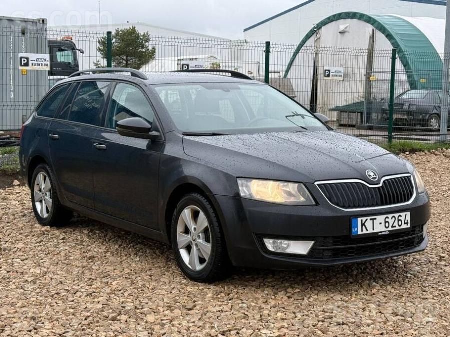 Black Skoda Octavia 2014 in Riga, with an engine capacity of 2.00 L and mileage of 347 thousand km for 4990 €, photo 1 on AUTOMOTO.COM.LV