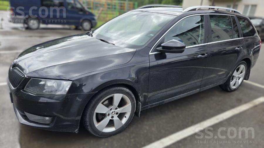 Black Skoda Octavia 2014 in Riga, with an engine capacity of 2.00 L and mileage of 312 thousand km for 6700 €, photo 1 on AUTOMOTO.COM.LV