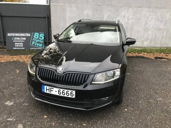 Black Skoda Octavia 2014 in Liepaja, with an engine capacity of 1.60 L and mileage of 0 thousand km for 12500 €, photo 1 on AUTOMOTO.COM.LV