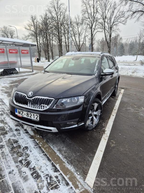 Black Skoda Octavia 2015 in Riga, with an engine capacity of 2.00 L and mileage of 265 thousand km for 9400 €, photo 2 on AUTOMOTO.COM.LV