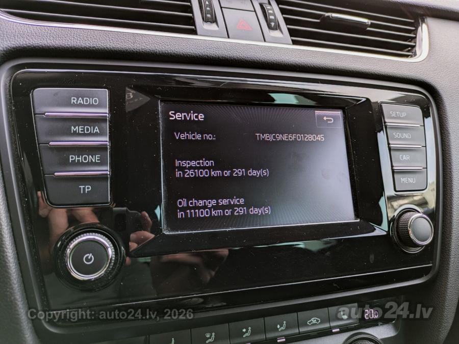 Black Skoda Octavia 2015 in Saue, with an engine capacity of 1.40 L and mileage of 197 thousand km for 6900 €, photo 10 on AUTOMOTO.COM.LV