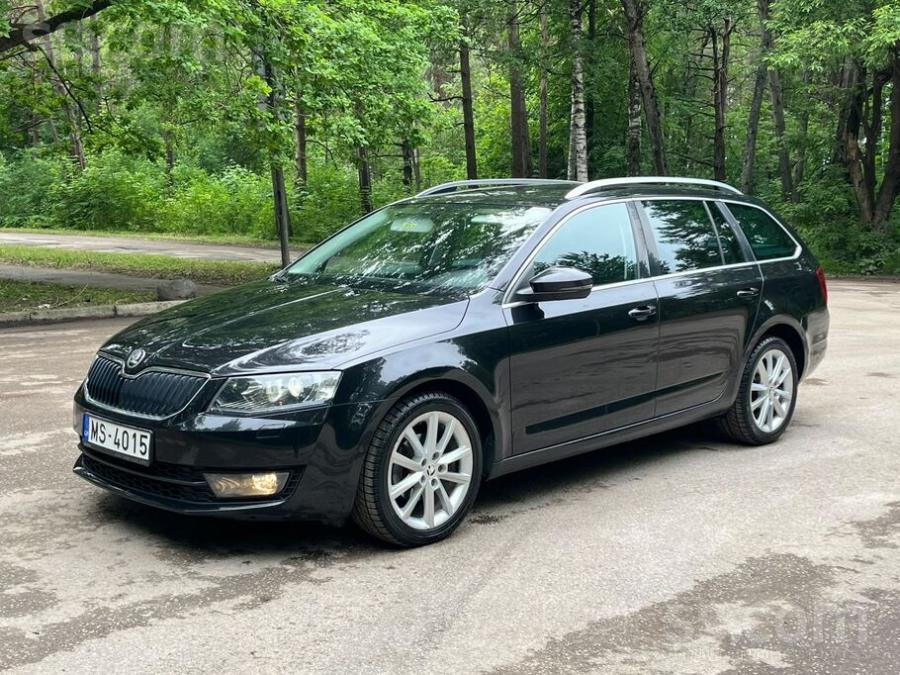 Black Skoda Octavia 2015 in Riga, with an engine capacity of 1.60 L and mileage of 0 thousand km for 7695 €, photo 1 on AUTOMOTO.COM.LV