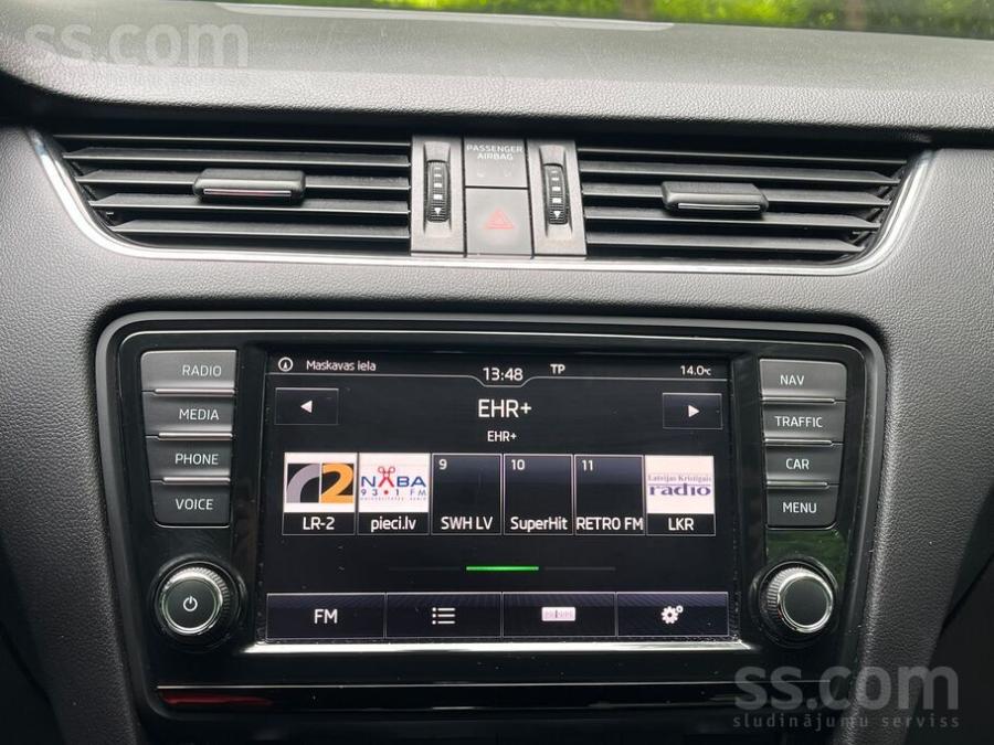 Black Skoda Octavia 2015 in Riga, with an engine capacity of 1.60 L and mileage of 0 thousand km for 7695 €, photo 18 on AUTOMOTO.COM.LV