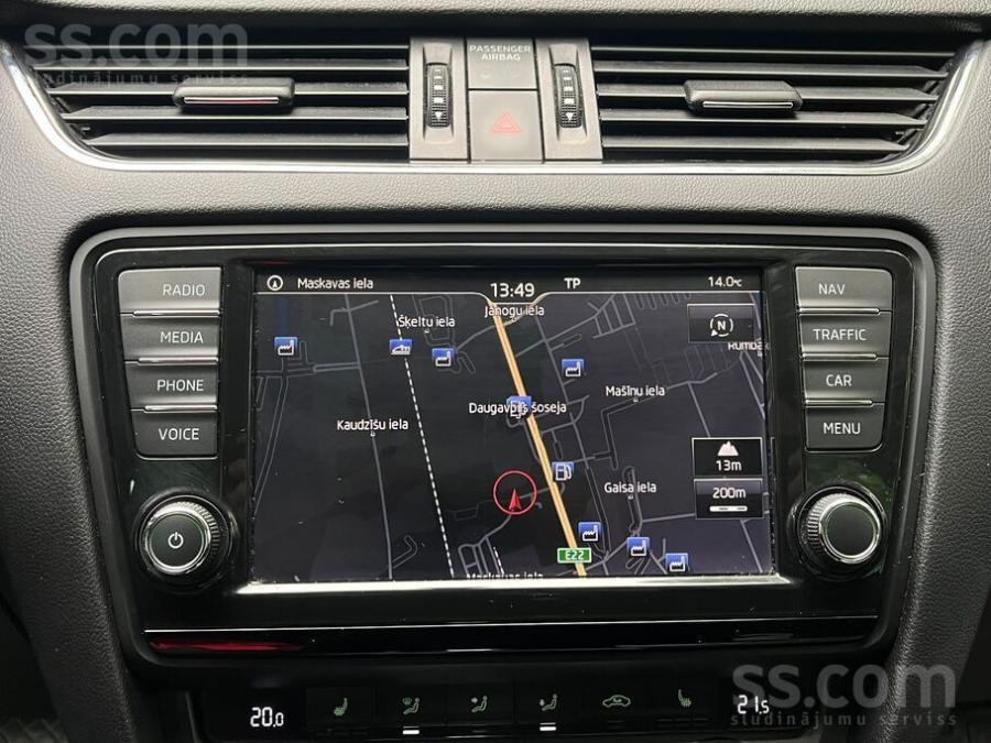 Black Skoda Octavia 2015 in Riga, with an engine capacity of 1.60 L and mileage of 0 thousand km for 7695 €, photo 19 on AUTOMOTO.COM.LV