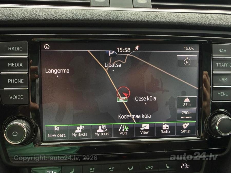 Black Skoda Octavia 2015 in Tallinn, with an engine capacity of 1.60 L and mileage of 368 thousand km for 5800 €, photo 15 on AUTOMOTO.COM.LV