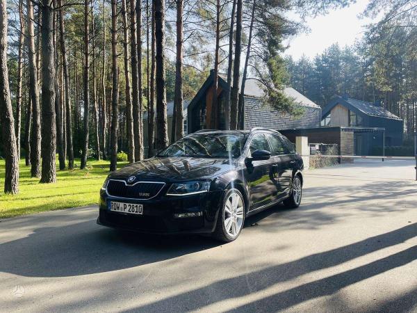 Black Skoda Octavia 2016 in Vilnius, with an engine capacity of 1.97 L and mileage of 291 thousand km for 8900 €, photo 8 on AUTOMOTO.COM.LV