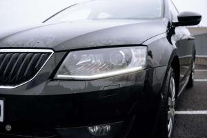 Black Skoda Octavia 2017 in Vilnius, with an engine capacity of 1.97 L and mileage of 221 thousand km for 9000 €, photo 9 on AUTOMOTO.COM.LV