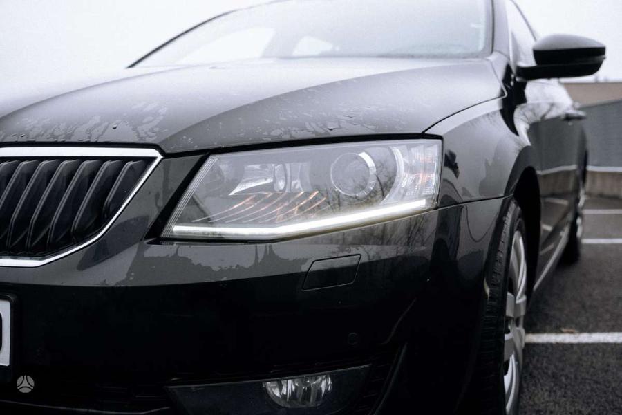 Black Skoda Octavia 2017 in Vilnius, with an engine capacity of 1.97 L and mileage of 221 thousand km for 9000 €, photo 9 on AUTOMOTO.COM.LV