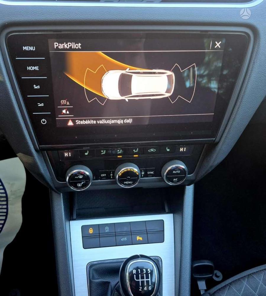 Melns Skoda Octavia 2017 Raseiniai, ar dzinēja tilpumu 2.00 L un nobraukumu 242 tūkst. km par 8500 €, foto 7 vietnē AUTOMOTO.COM.LV