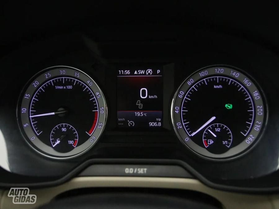Black Skoda Octavia 2017 in Vilnius, with an engine capacity of 2.00 L and mileage of 236 thousand km for 10699 €, photo 20 on AUTOMOTO.COM.LV