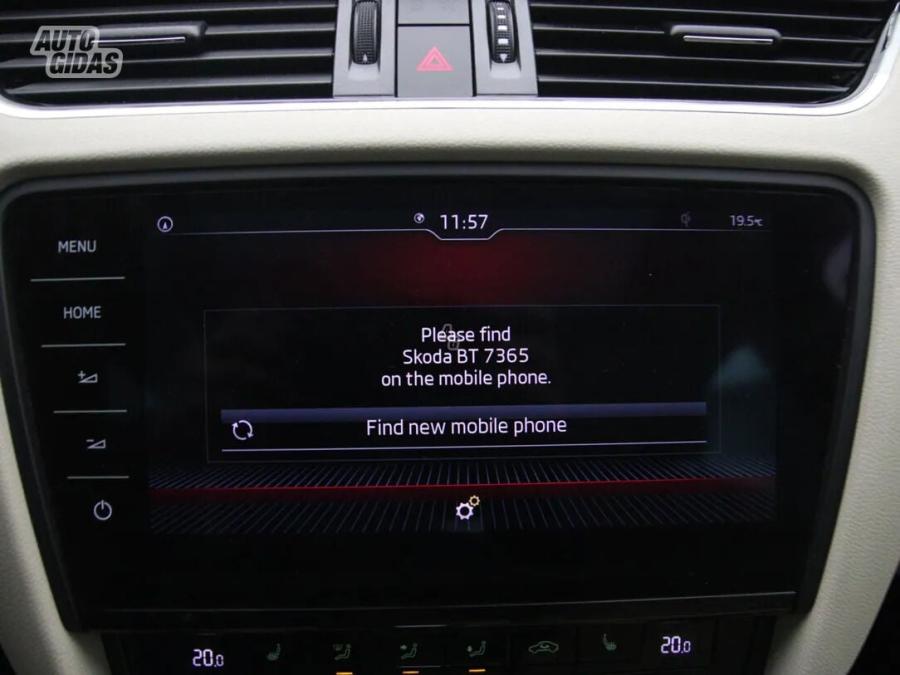 Black Skoda Octavia 2017 in Vilnius, with an engine capacity of 2.00 L and mileage of 236 thousand km for 10699 €, photo 24 on AUTOMOTO.COM.LV