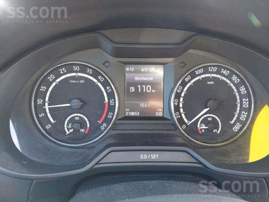 Black Skoda Octavia 2017 in Riga, with an engine capacity of 2.00 L and mileage of 220 thousand km for 11490 €, photo 12 on AUTOMOTO.COM.LV