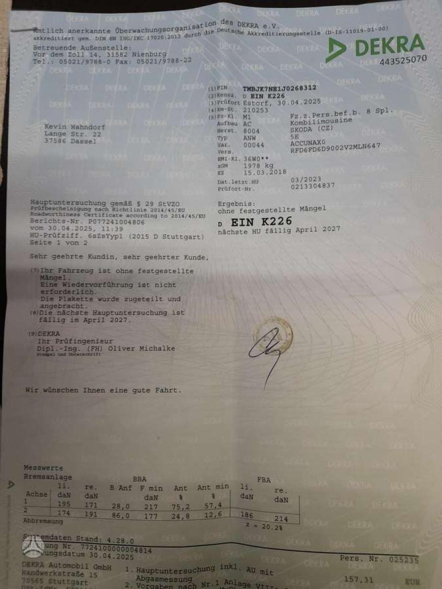 Черный Шкода Октавия 2018 в Каунас, объемом двигателя 2.00 л и пробегом 240 тыс. км за 11850 €, фото 35 на AUTOMOTO.COM.LV